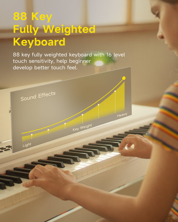DDP-95 Beginner Weighted Digital Piano for Home Donner