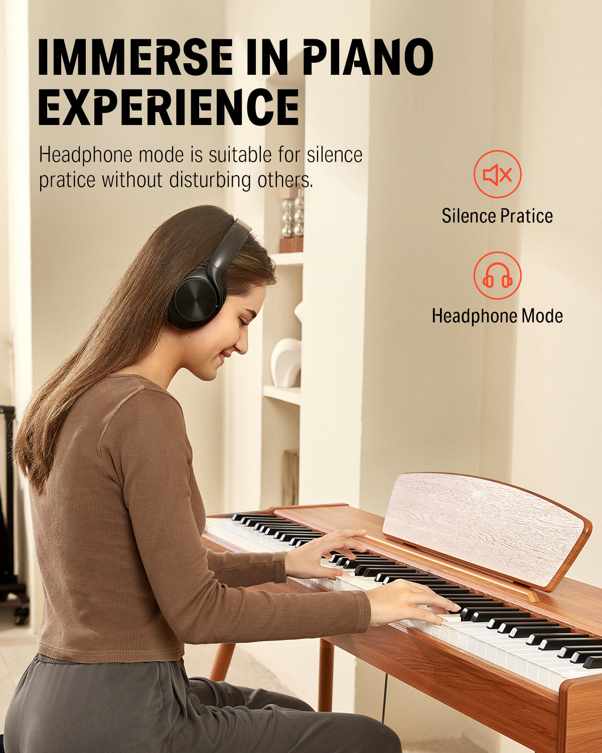 Home All products Donner DDP-80 Wooden Style 88 Key Wei...