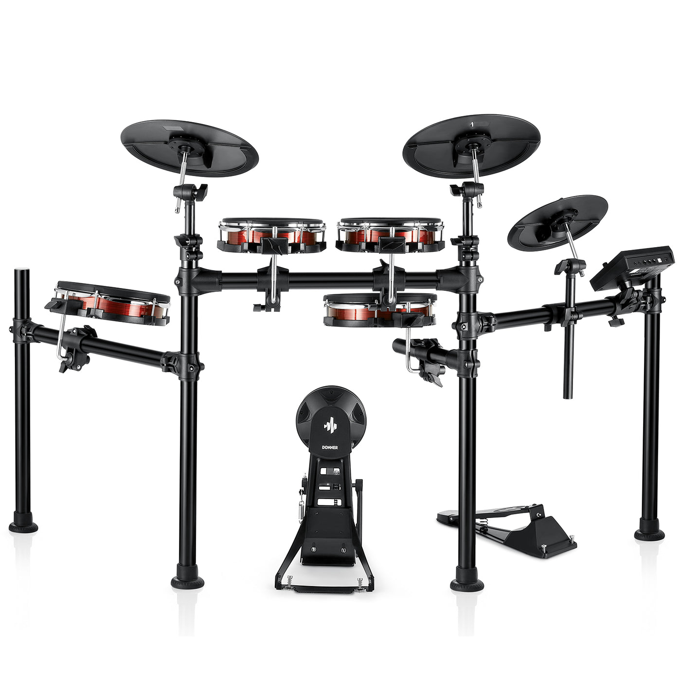 DED-200 MAX Electronic Drum Set 5-Drum 3-Cymbal with Throne/Headphone ...
