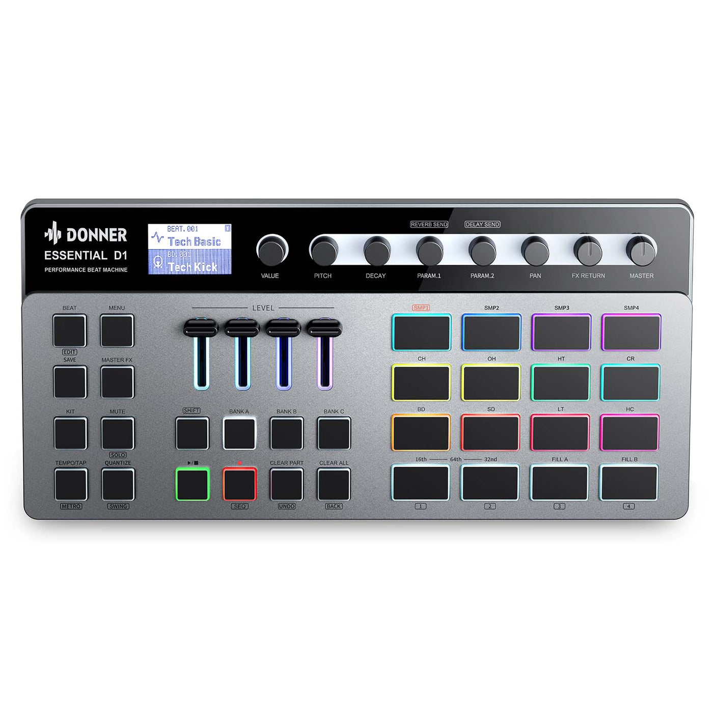 Essential D1 Performance Beat Machine Drum Machine Donner