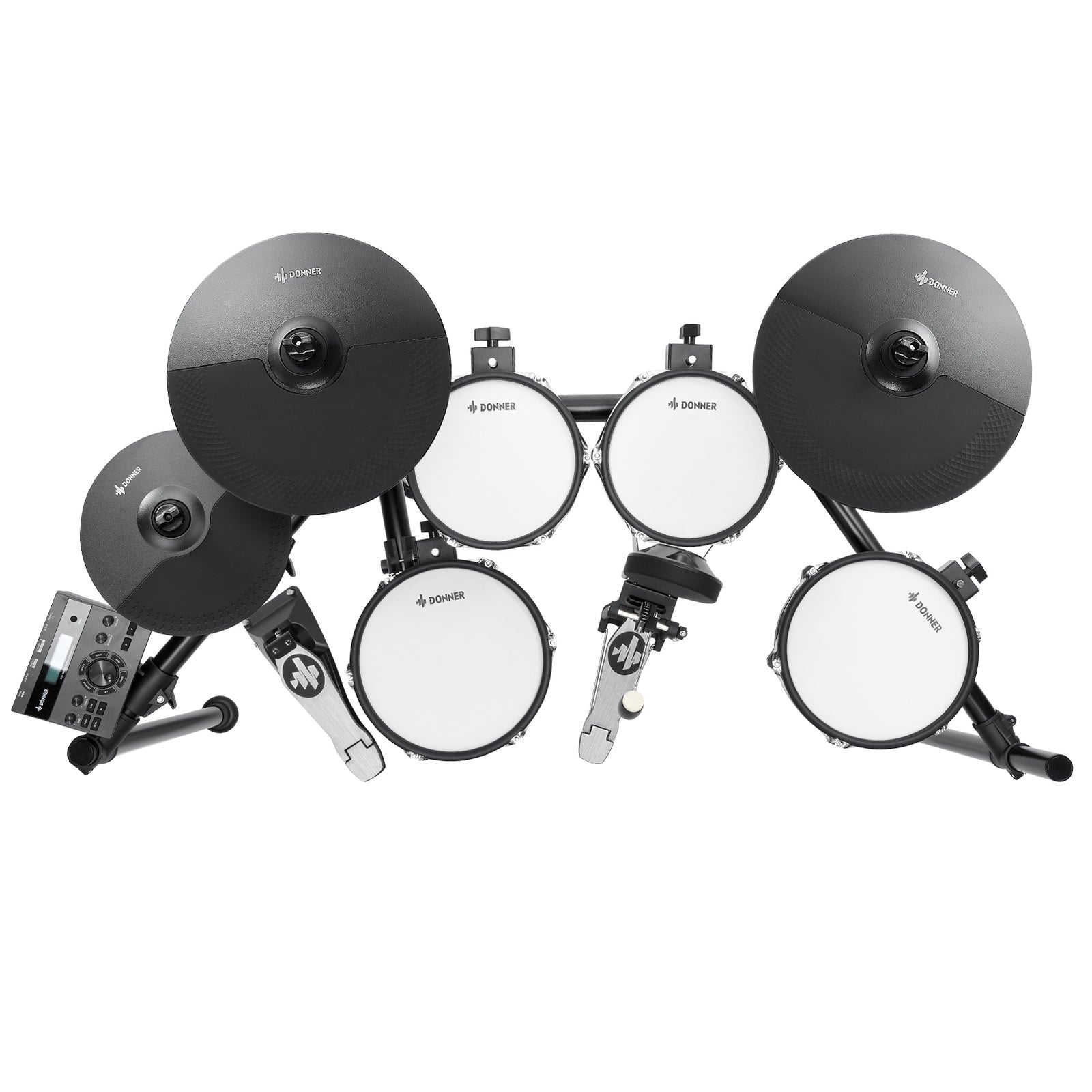 DED-200 MAX Electronic Drum Set 5-Drum 3-Cymbal with Throne/Headphone ...