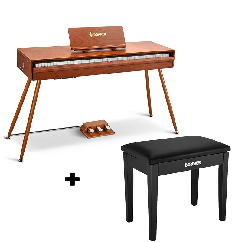 DDP-80 PRO Solid Wood Weighted Digital Piano Desk Drawer Design Donner