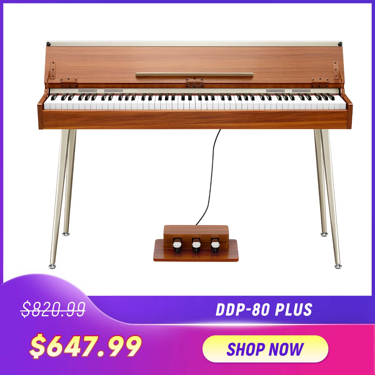 Home All products Donner DDP-80 PLUS 88 Key Weighted Wo...