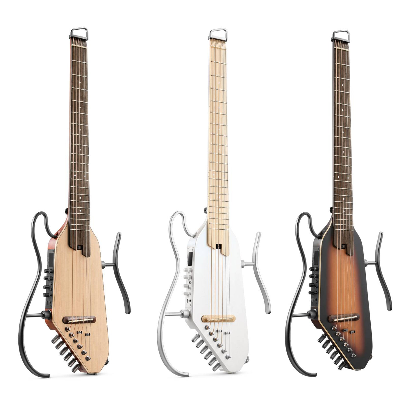 HUSH-I PRO Acoustic-Electric Travel Guitar with Sound Effects Donner