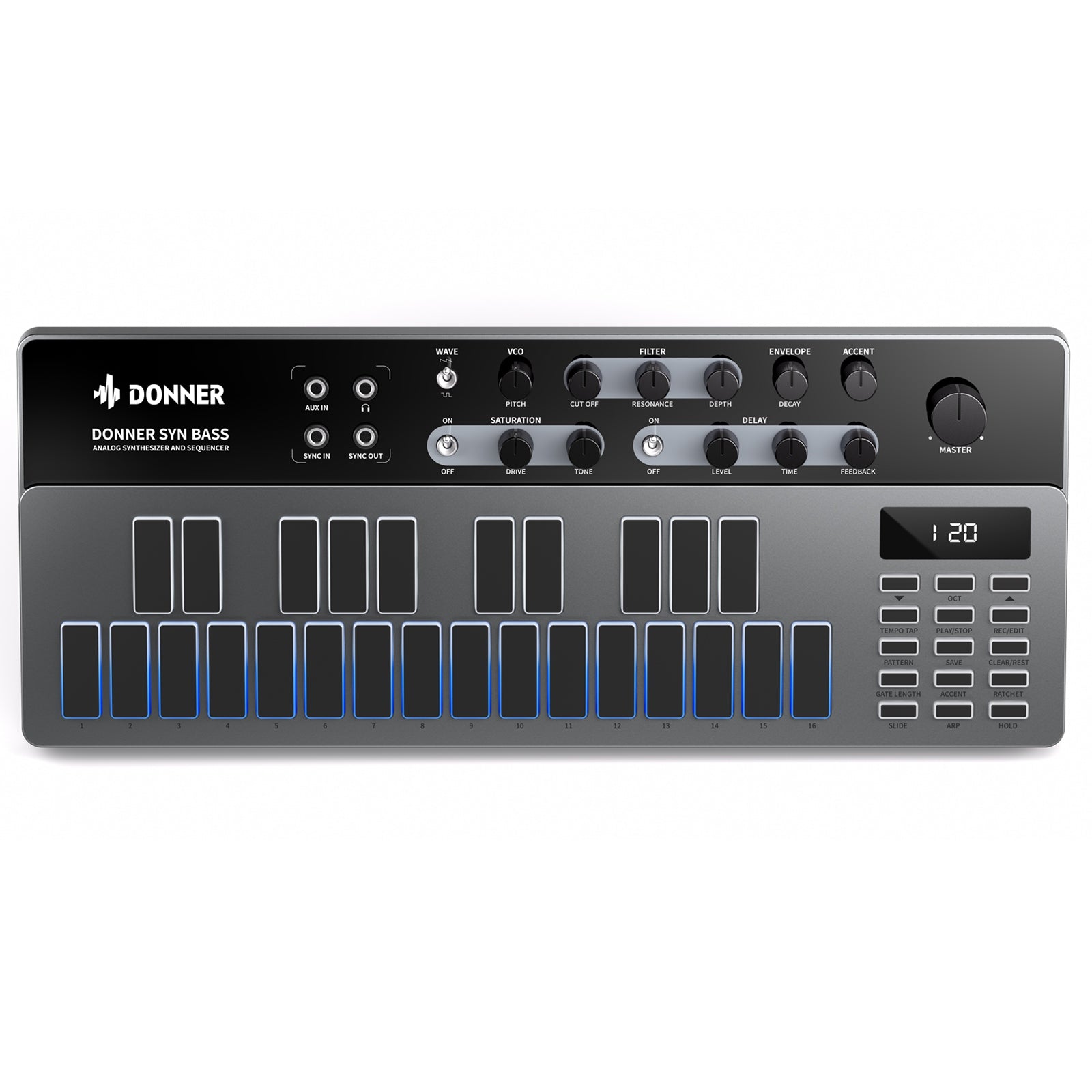 Home All products Donner Essential B1 Analog Bass Synth...